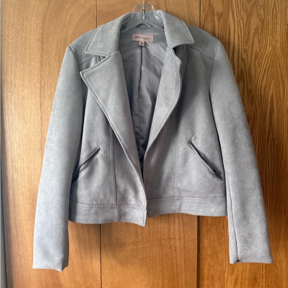 Philosophy | Jackets & Coats | Philosophy Light Gray Womens Blazer ...